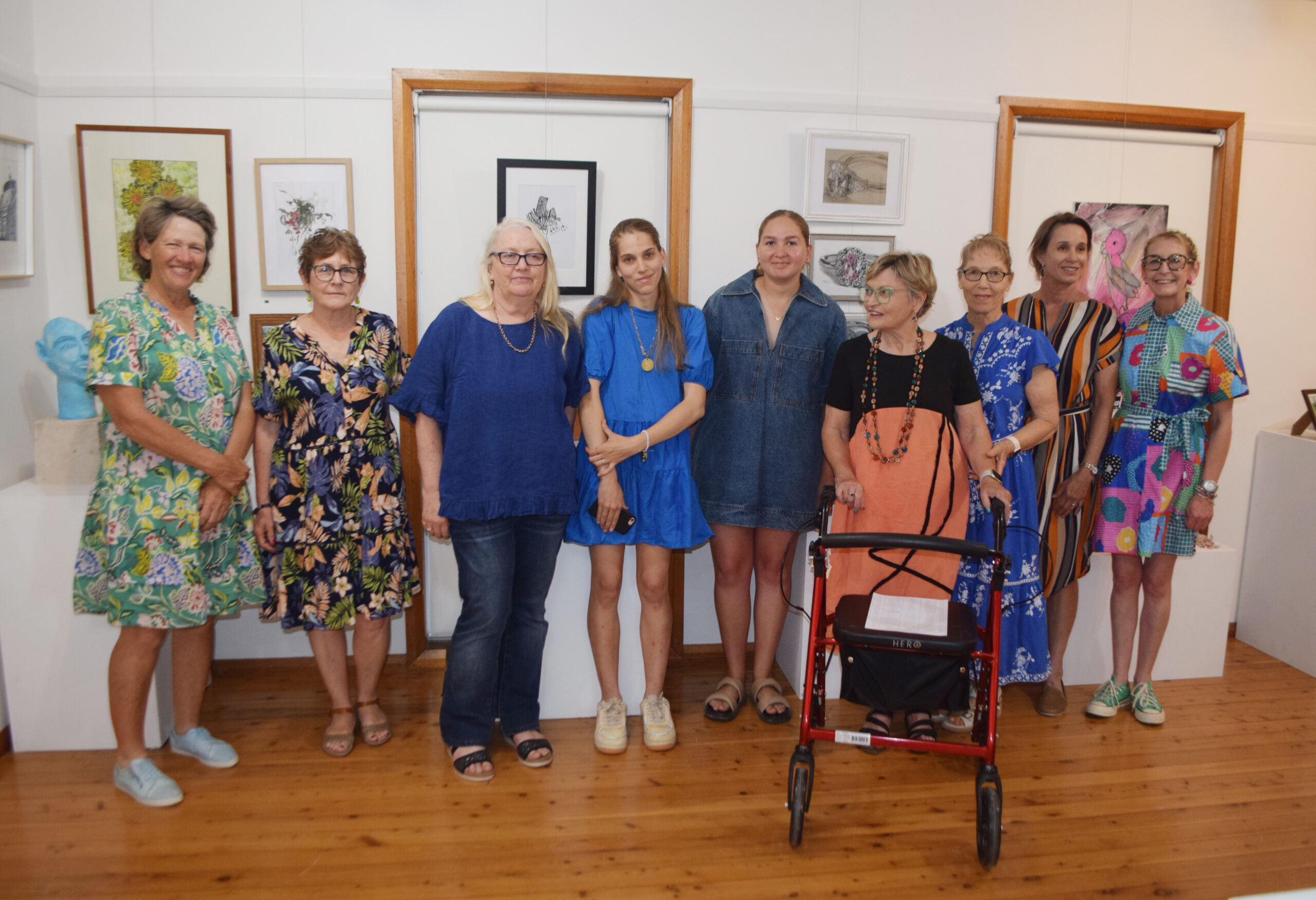TAFE visual arts class host exhibition opening at Art and Craft Gallery ...