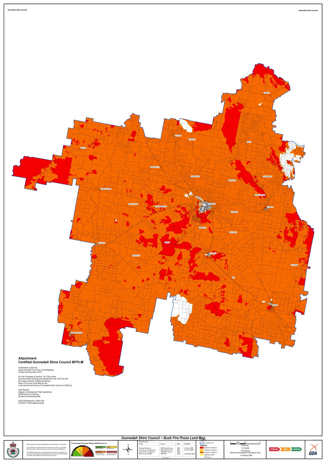 Updated RFS Bush Fire Prone Land Map reflects statewide requirements ...